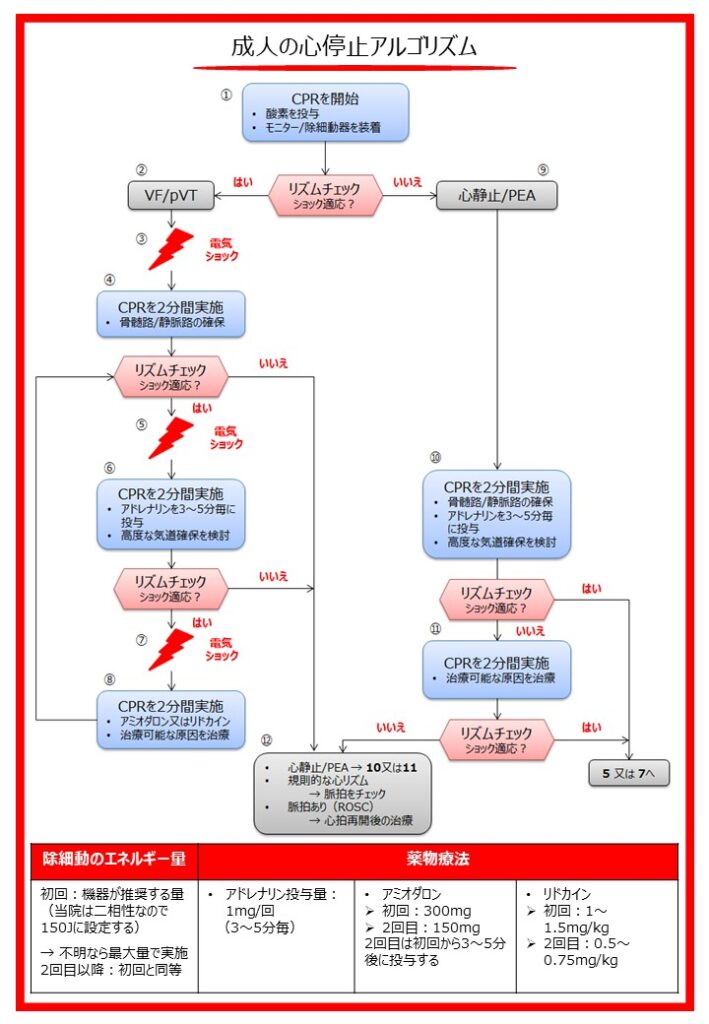 心停止アルゴリズム - 見附市小児科 みつけこどもクリニック | 小児科一般診療・予防接種・乳児健診 見附市